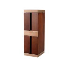 China MDF Veneer Paper Wooden Wine Gift Box Handmade Cardboard For Single Bottle for sale