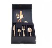 China Recycled Materials Dinnerware Packaging Boxes 160gsm 210gsm Paper Gift Box For Cutlery for sale