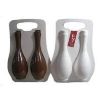 China Sugarcane Pulp Molded Wine Bottle Gift Packaging ISO Wine Packaging For Shipping for sale