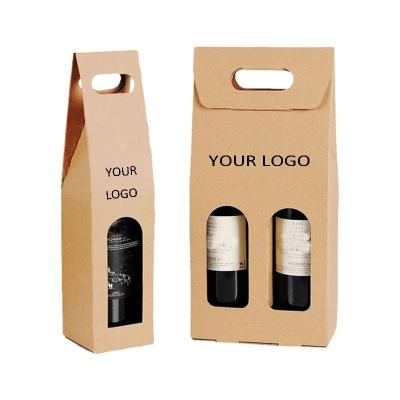 China Polishing Wine Bottle Gift Boxes UV Coating Custom Printed Wine Boxes for sale