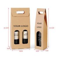China Polishing Wine Bottle Gift Boxes UV Coating Custom Printed Wine Boxes for sale