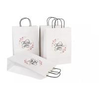 China Varnishing Kraft Paper Handbag Recycled Brown Kraft Paper Bag SGS for sale