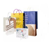 China Takeaway Packaging Shopping Bags Drawstring CMYK Shoes Clothing Bag for sale