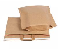 China Biodegradable Kraft Paper Handbag CMYK Kraft Paper Tote Bag ISO for sale