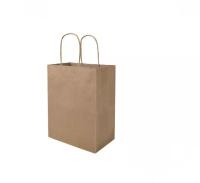 China Handle Kraft Paper Handbag Durable Pantone Take Away Food Bag for sale