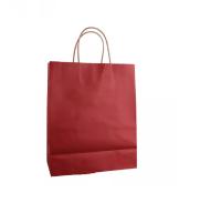China Handle Kraft Paper Handbag Durable Pantone Take Away Food Bag for sale