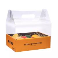 China ISO Luxury Cardboard Fruit Packaging Boxes With Transparent Cover for sale