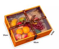 China ISO Luxury Cardboard Fruit Packaging Boxes With Transparent Cover for sale