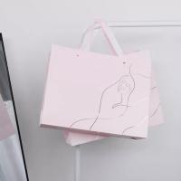China Kraft Recycled Carrier Bag Paperboard Drawstring Handle Shopping Bag for sale