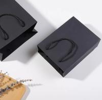 China Handbag Kraft Paper Bag / Gift Bag Recyclable Drawstring Handle for sale