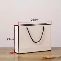 China Recyclable Kraft Paper Handbag Cardboard Rope Handle Gift Bag ISO for sale