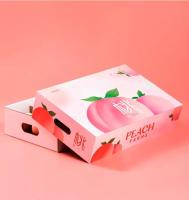 China Corrugated Board Fruit Packaging Boxes Varnishing Apple Packing Boxes for sale