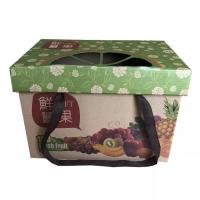 China Double Wall Corrugated Boxes For Fruit Packaging Lamination / Embossing for sale