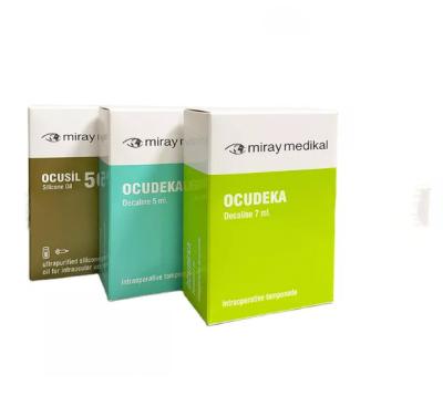 China CMYK Contact Lenses Box Folding Recycled Paper Box Packaging Embossing for sale
