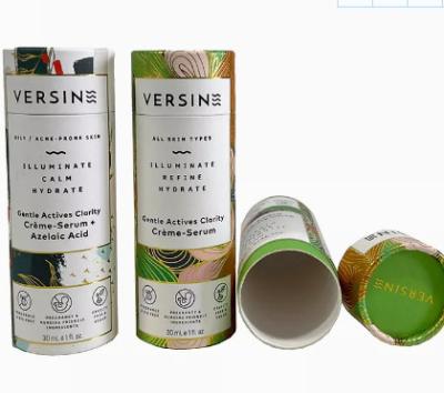 China Round Kraft Paper Cardboard Tea Boxes Cardboard Tube Box For Food Tea Leaves for sale