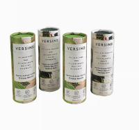 China Round Kraft Paper Cardboard Tea Boxes Cardboard Tube Box For Food Tea Leaves for sale