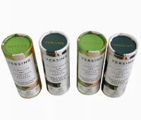 China Round Kraft Paper Cardboard Tea Boxes Cardboard Tube Box For Food Tea Leaves for sale