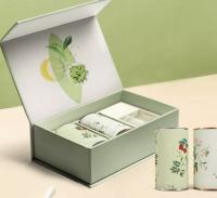 China Portable Paper Tea Boxes 4C UV Lamination Embossing Surface Finish for sale