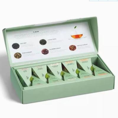 China Custom Printed Cardboard Paper Tea Box Folding Handmade for sale