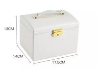 China Flannelette Leather Jewelry Storage Box Greaseproof Earring Jewelry Box for sale
