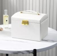 China Flannelette Leather Jewelry Storage Box Greaseproof Earring Jewelry Box for sale