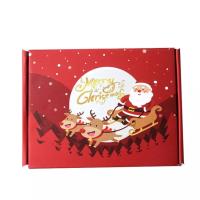 China Advent Calendar Christmas Cardboard Gift Boxes Embossing Printing for sale