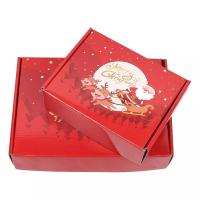 China Advent Calendar Christmas Cardboard Gift Boxes Embossing Printing for sale