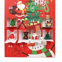 China Countdown Surprise Cardboard Gift Boxes Christmas ISO Certificated for sale