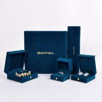 China Private Label PU Velvet Necklace Gift Box , Luxury Jewelry Packaging Gift Box for sale