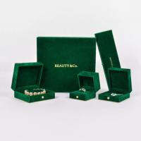 China Private Label PU Velvet Necklace Gift Box , Luxury Jewelry Packaging Gift Box for sale