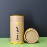 China Customized Cardboard Cylindrical Packaging Box With Metal Lids Inside for sale