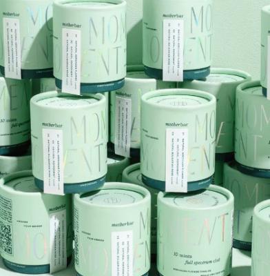 China 100% Recyclable Cardboard Cylinder Packaging Lid And Base Structure for sale