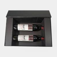China Coating Printing Wine Bottle Gift Boxes Recyclable Wine Cardboard Packaging for sale