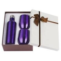 China 500ml 12oz Wine Glass Gift Set Box Stemless Stainless Steel Insulated Sublimation for sale