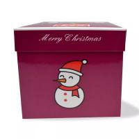 China CMYK Offset Printing Christmas Cardboard Gift Boxes 6 X 3.5 X 3.5 Inches for sale