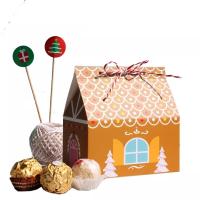 China House Shape Christmas Gift Boxes For Candy Disposable Paperboard for sale