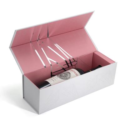 China Cardboard Gift Box For Champagne Bottle CMYK Color Premium Foldable for sale