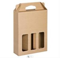 China Pantone Colors Wine Bottle Gift Boxes Foil Stamping Varnishing for sale