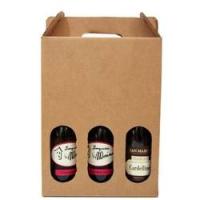China Pantone Colors Wine Bottle Gift Boxes Foil Stamping Varnishing for sale