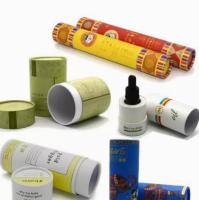 China Round Craft Paper Tube Packaging Box  Customized Cosmetic Packaging Container for sale