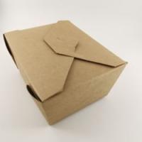 China Takeaway Custom Food Packaging Box Greaseproof Disposable Paper Food Box ISO9001 for sale
