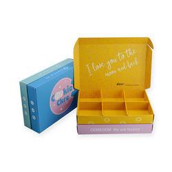 China Recyclable Corrugated Custom Paper Packaging Box Food Grade Deboss ISO for sale