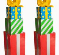 China UV Proof Christmas Cardboard Gift Boxes Water Proof Height 100/165cm for sale