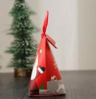 China 6*6*10cm Paper Christmas Gift Candy Box Santa Claus Printing for sale