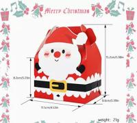 China Gravure Printing Christmas Cardboard Gift Boxes 12*10cm Christmas Ornament Box for sale