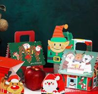 China Gravure Printing Christmas Cardboard Gift Boxes 12*10cm Christmas Ornament Box for sale