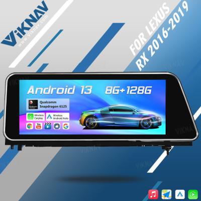 China 2016-2019 Lexus RX Android Head Unit with 12.3-inch 1920x1200 Display, 8GB RAM, 128GB Storage, 4G LTE, Wireless CarPlay & Android Auto for sale