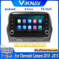 China VIKNAV 10-inch Android Car Radio for Chevrolet Camaro 2010-2015 with 4GB RAM 64GB ROM and Wireless CarPlay for sale