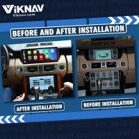 China VIKNAV 12.3-inch Android Car Radio for Land Rover Range Rover V8 L322 2002-2012 with 8GB RAM 128GB Storage GPS Navigation for sale