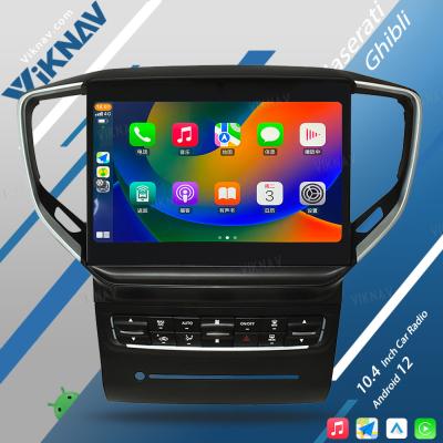 China Viknav 10.4 Inch Car Radio for Maserati Ghibli 2013-2017 with 6GB RAM 128GB Storage Wireless CarPlay Android Auto for sale